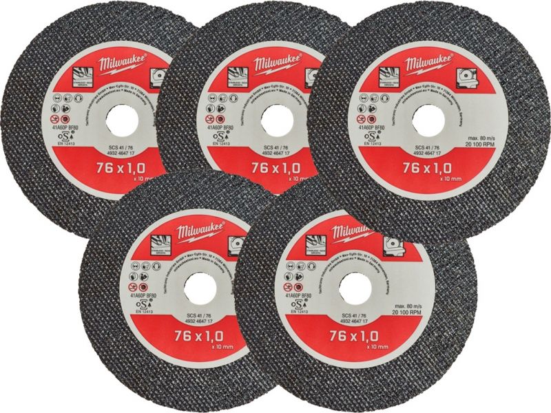 milwaukee vágókorong ¤76 5db/cs scs41 (4932464717) Vágókorong