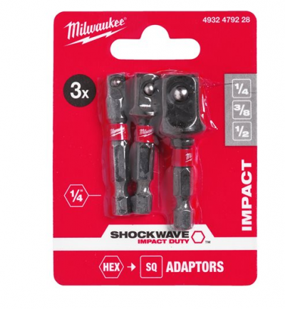 milwaukee dugókulcs adapter 3db/cs 4932479228 Dugókulcs adapter készlet